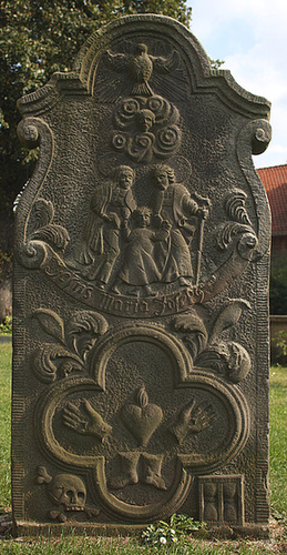 ipernity: barocker Grabstein auf St. Martinus Kirchhof in Borsum/ old ...