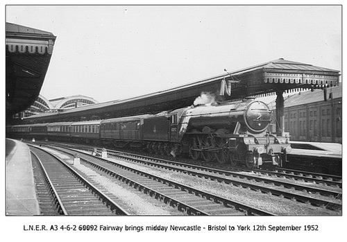 ipernity: A3 4-6-2 60092 Fairway - York - 12.9.1952 - by Phil Sutters