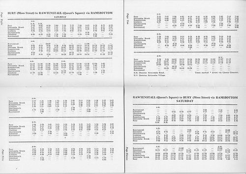 ipernity: Ramsbottom UDC timetable October 1964 - pages 8 to 11 - by ...