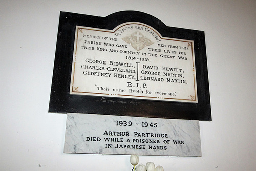 ipernity: War Memorial, Great Saxham Church, Suffolk - by A Buildings Fan