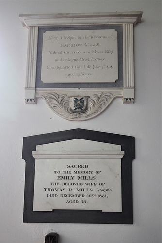ipernity: Memorials to Harriot and Emily Mills, Great Saxham Church ...