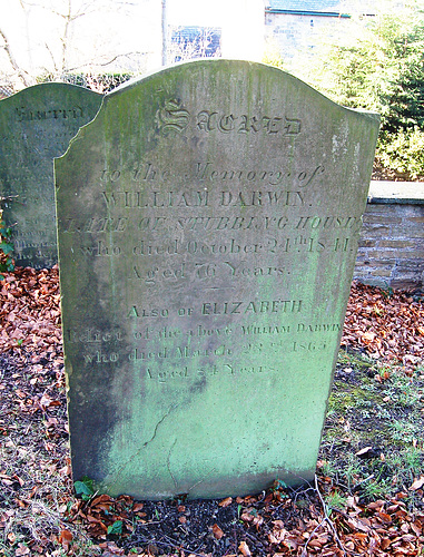 ipernity: Memorial to William and Elizabeth Darwin, of Stubbing House, Wentworth Old Church ...