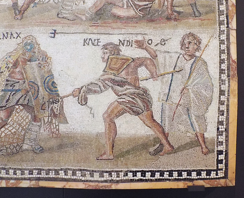 ipernity: Detail of the Secutor vs. Retiarius Mosaic in the ...
