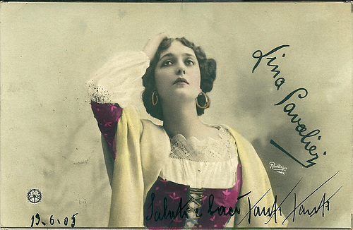 ipernity: Lina Cavalieri Autograph ??? - by OperaMania