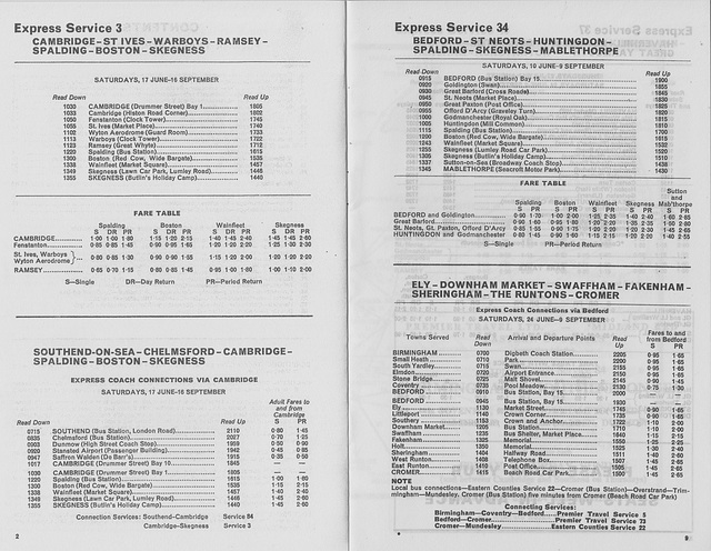 ipernity: Premier Travel Services 3 & 34 timetables - 1972 - by David ...