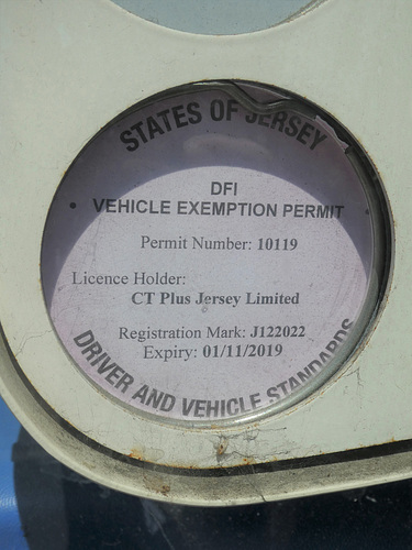 ipernity: Vehicle Exemption Permit disc carried by Libertybus 1722 (J ...