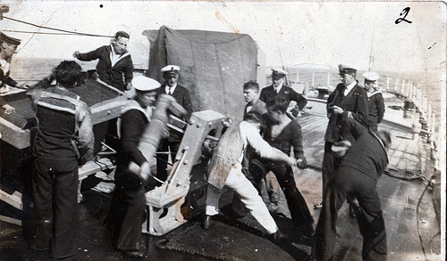 ipernity: British Navy Gunners possibly WWII. - by A Buildings Fan